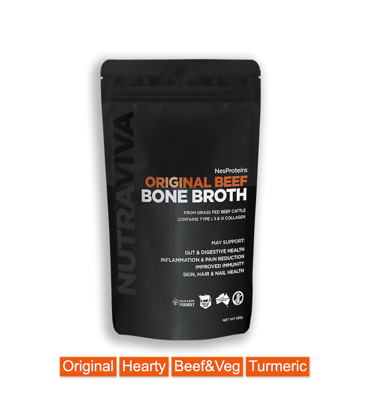 Premium Grass-Fed Bone Broth Powders | Nutraviva Australia